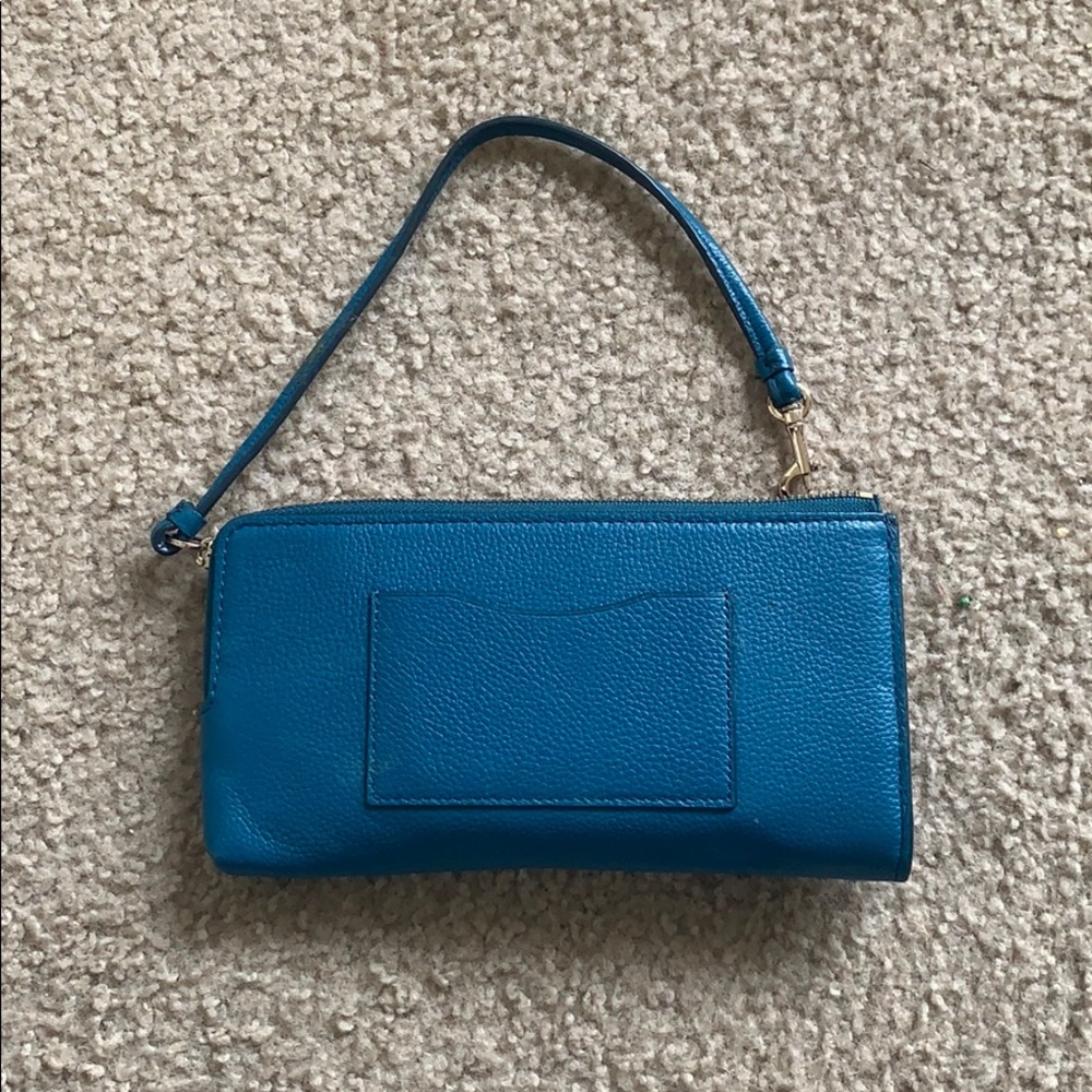 Teal Blue Coach Wallet - Gem